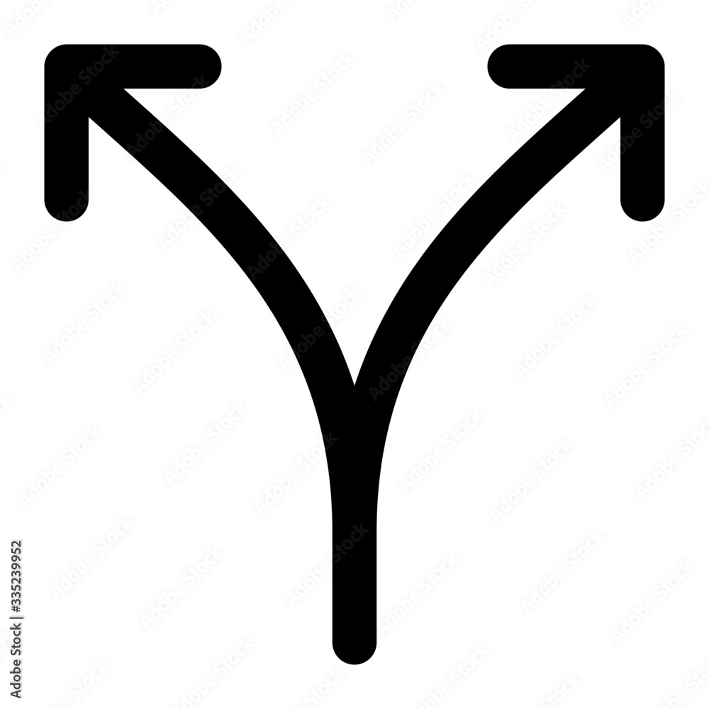 diverge arrows out icon vector Stock Vector | Adobe Stock