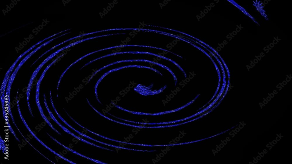 rotating abstract motion animation. with a blue object. Outstanding ...