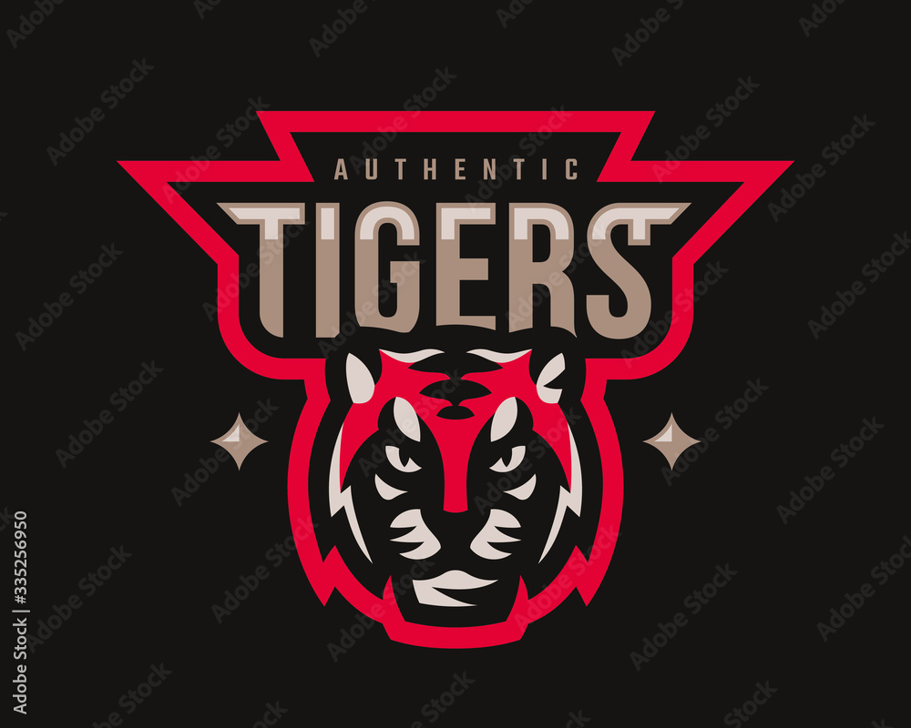 Tiger modern logo. Tiger emblem design template for a sport and eSport ...