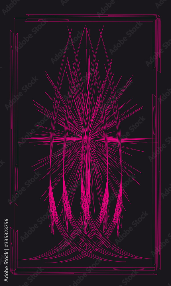 Tarot cards - back design. The star Antares, astrology Stock Vector ...