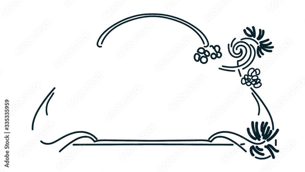 frame draw process isolated white board Stock Video | Adobe Stock