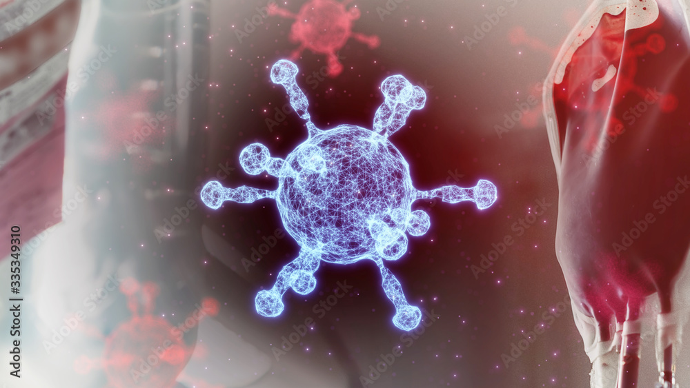 Coma patient on hopital bed take care by doctor nurse due to serious ...