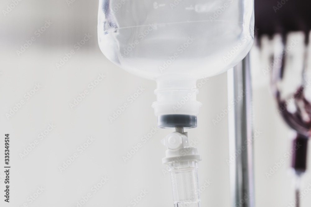 Coma patient on hopital bed take care by doctor nurse due to serious ...