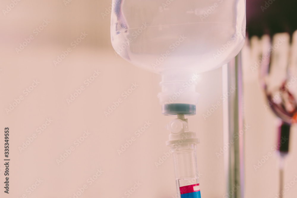 Coma patient on hopital bed take care by doctor nurse due to serious ...