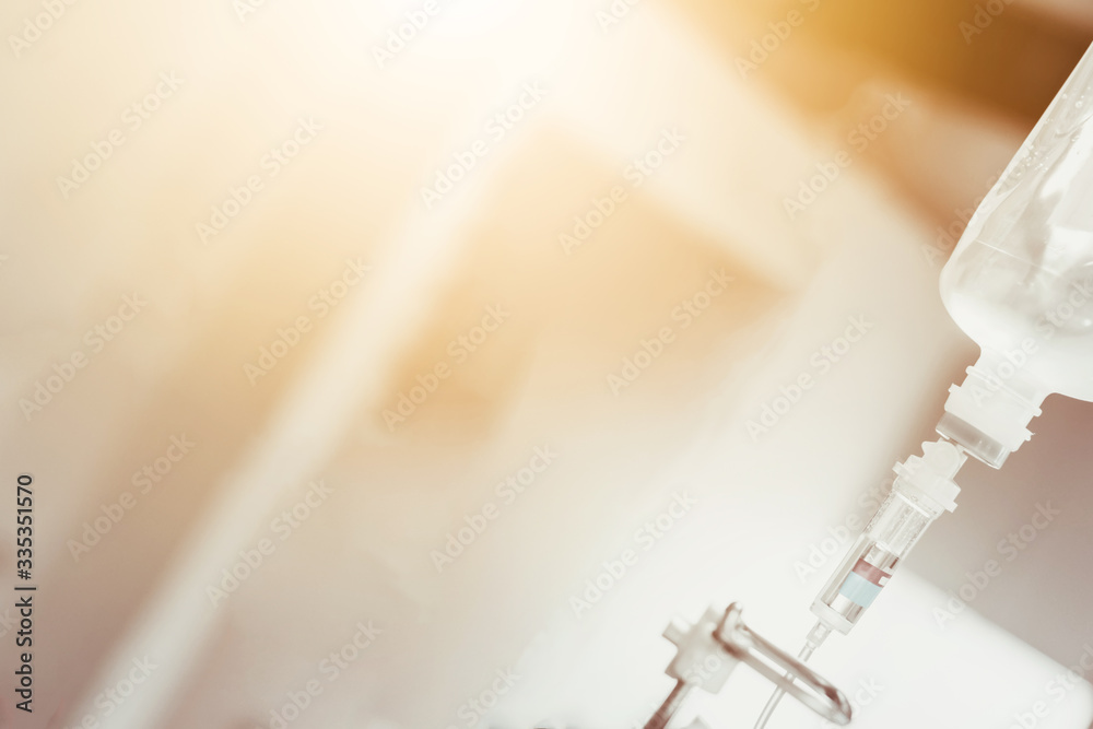 Coma patient on hopital bed take care by doctor nurse due to serious ...