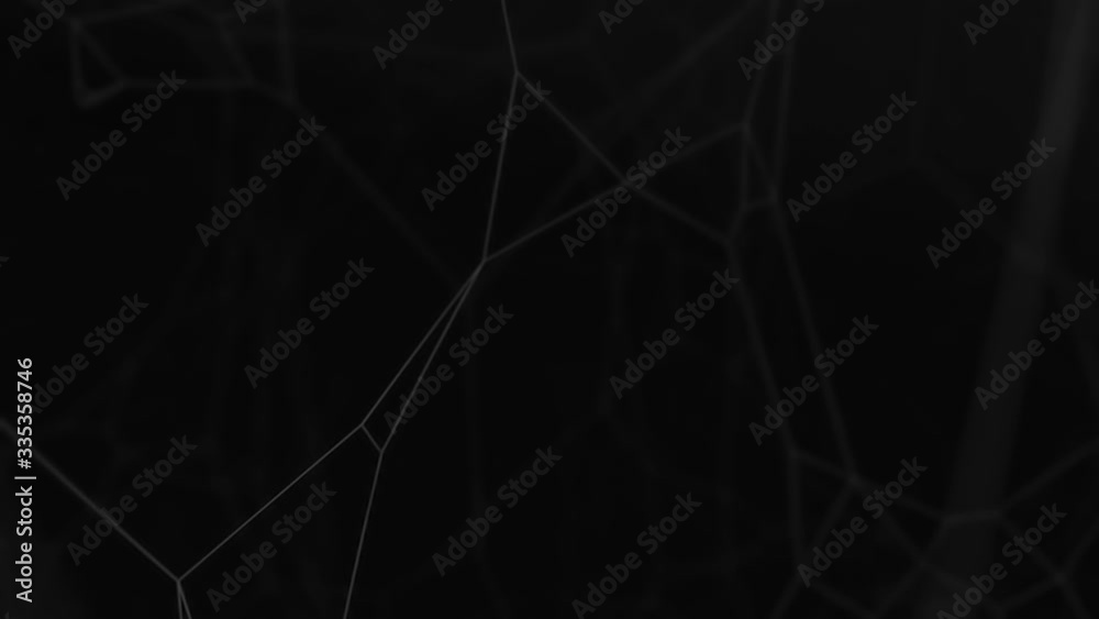 4K Cobweb or spider wed isolated on black background. Plexus fantasy ...