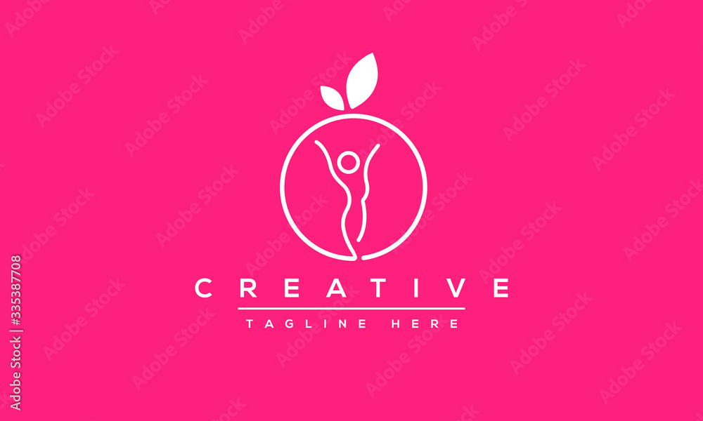 Body Weight Loss Logo Design. Gym, fitness, healthy, dance icon and ...