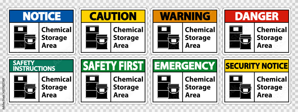 Chemical Storage Symbol Sign Isolate on transparent Background,Vector ...
