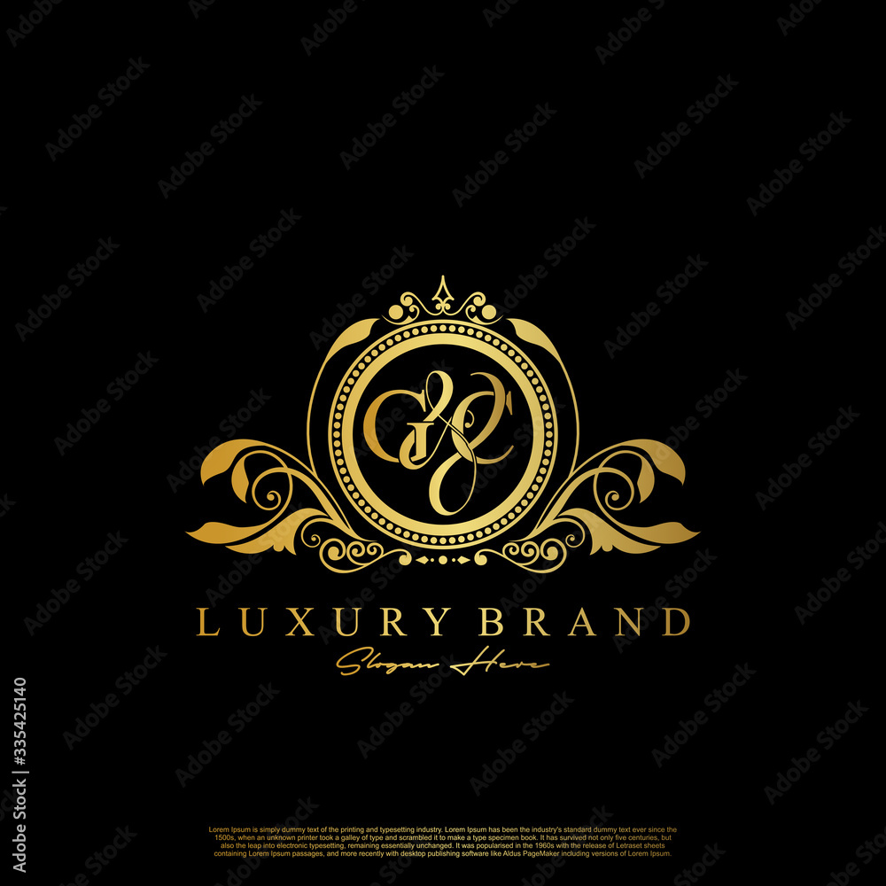 G & C / GC logo initial vector mark. Initial letter G and C GC logo ...