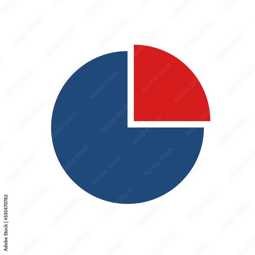 Circle quarter icon . Stock Vector | Adobe Stock