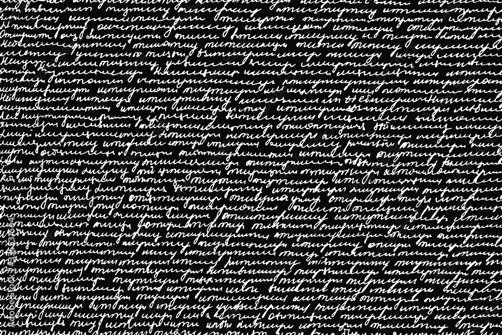 Grunge texture of handwritten text on a dark background. Abstract ...