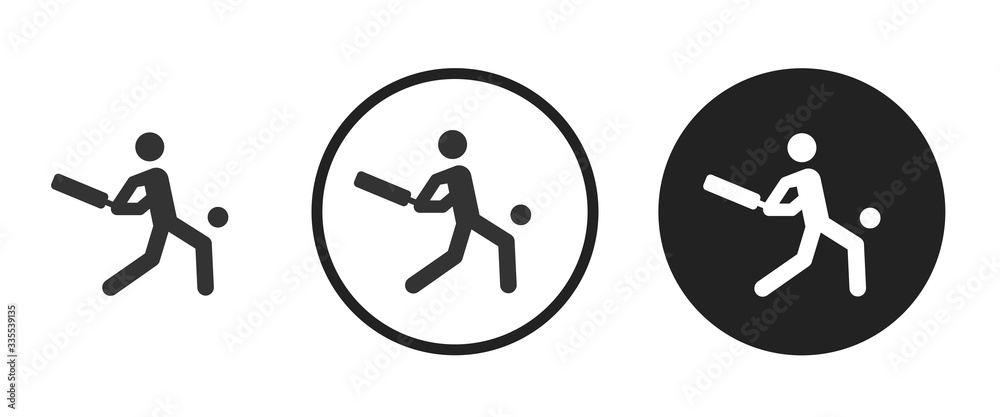cricket icon . web icon set .vector illustration Stock Vector | Adobe Stock