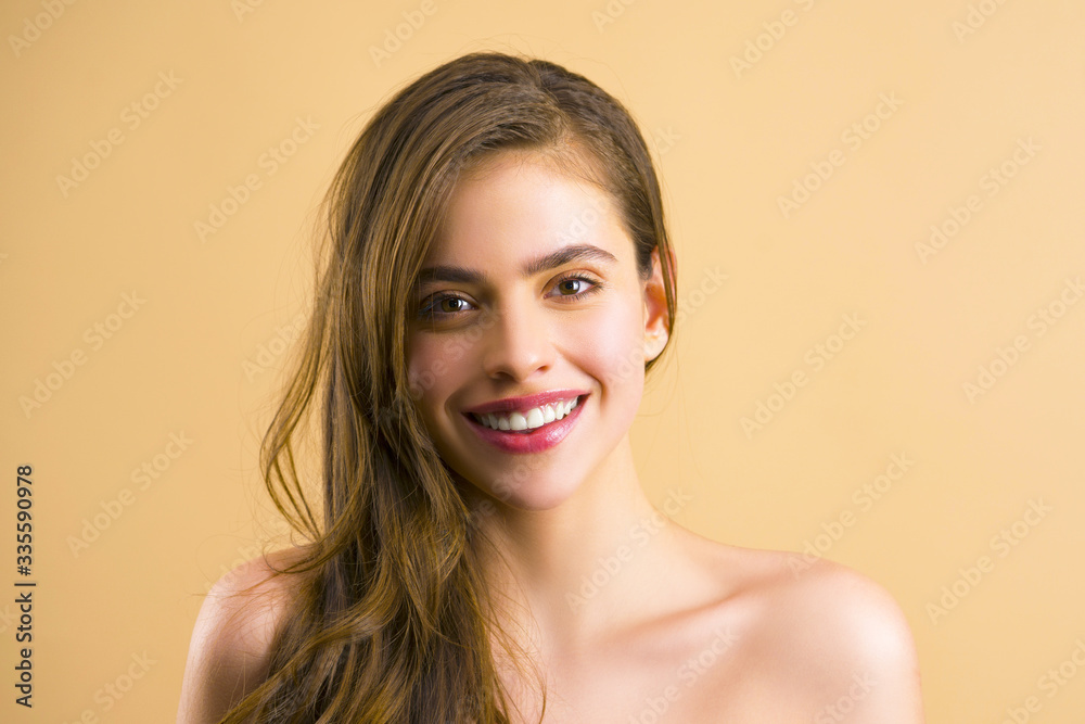 Perfect smile. Perfect smile. Womans perfects lips and teeth. A happy ...