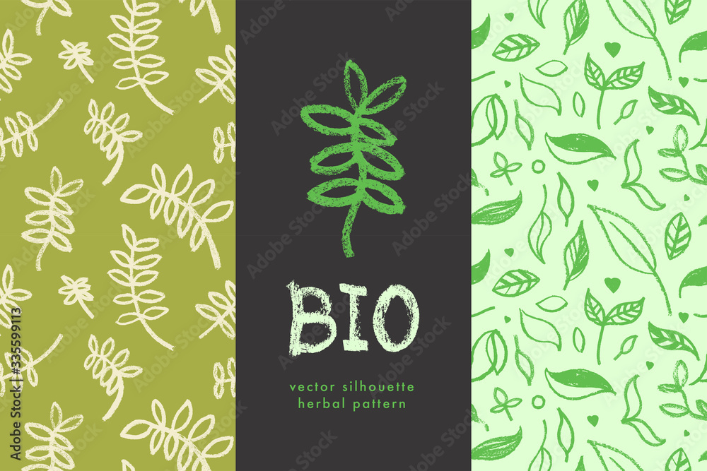 Healthy eating background. Vegetal pattern for banner design with hand ...