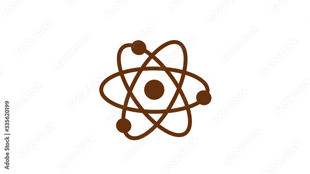 Brown dark atom icon,atom icon,New atom icon,science icon,atom design ...