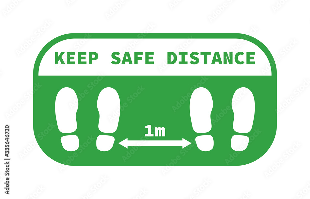Keep distance sign. Please keep your distance. Coronovirus epidemic ...