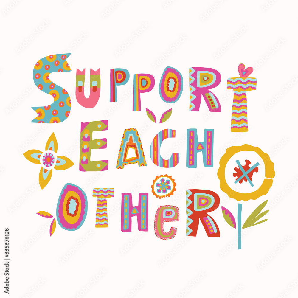 Help each other corona virus motivation poster. Social media covid 19 ...