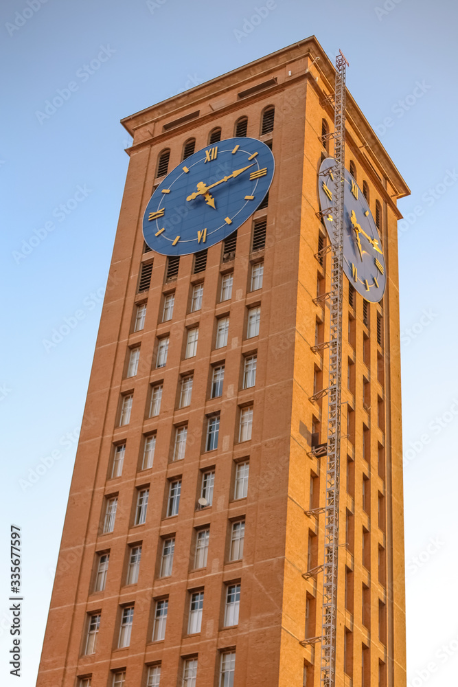 Catholic Religious Temple Clock Tower- Santuário Nacional de Nossa ...