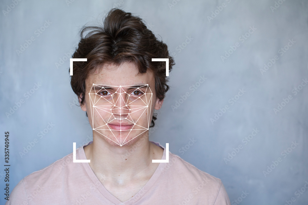 Foto de Face Biometrics, The concept of a new technology of face ...