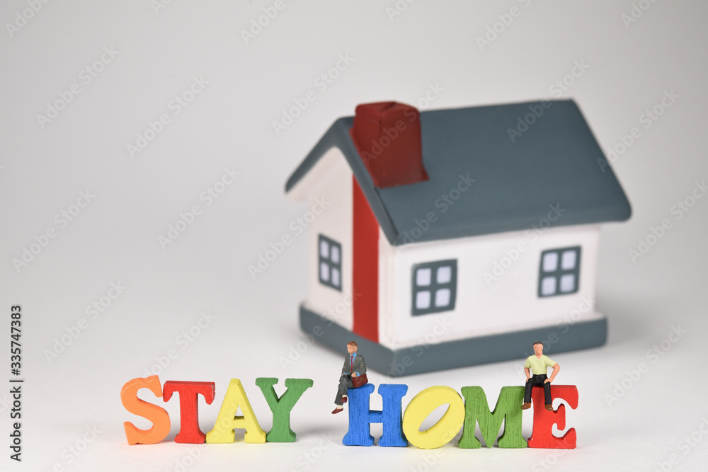 covid-19 coronavirus confinement stay home stay safe Stock Photo ...