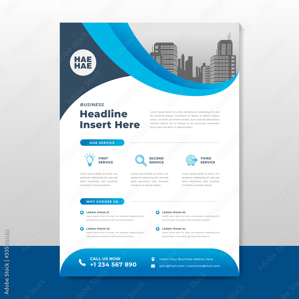 Corporate business flyer poster pamphlet brochure cover template design ...