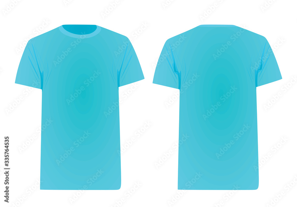 Blue t shirt. vector illustration Stock Vector | Adobe Stock
