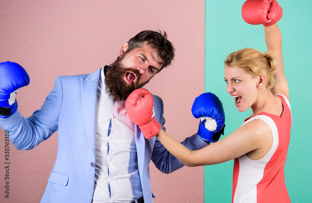 Equal possibilities. problems in relationship. sport. Strength and ...