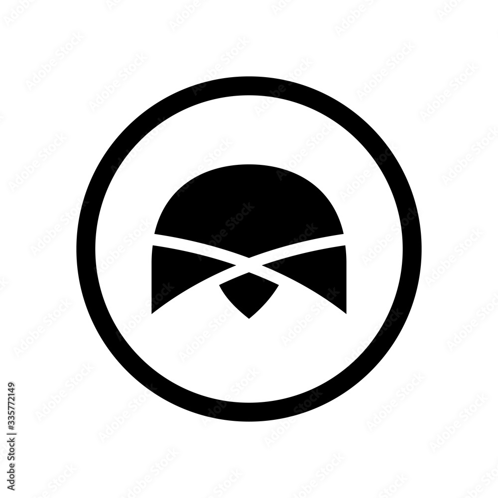 Blangkon hat icon, indonesian tradition cap, javanese black blangkon ...