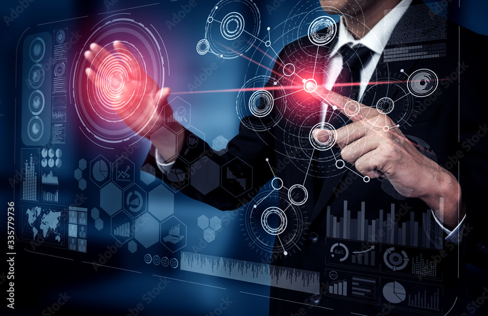 Big Data Technology for Business Finance Analytic Concept. Modern ...