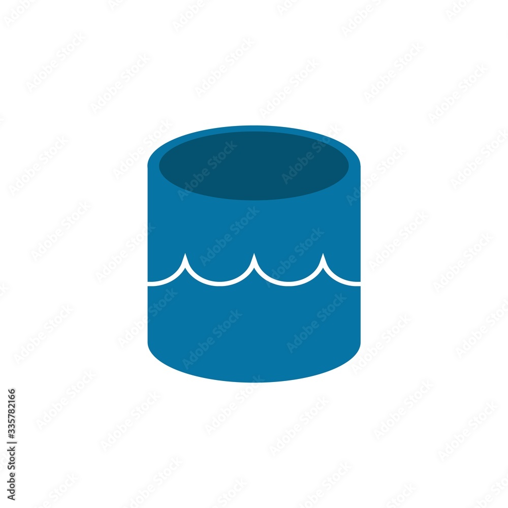 Vector illustration of data lake server icon. Stock Vector | Adobe Stock