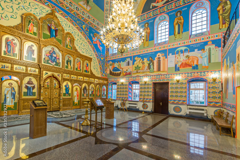 Eastern orthodox сhurch of Byzantine tradition. Decorative religious ...