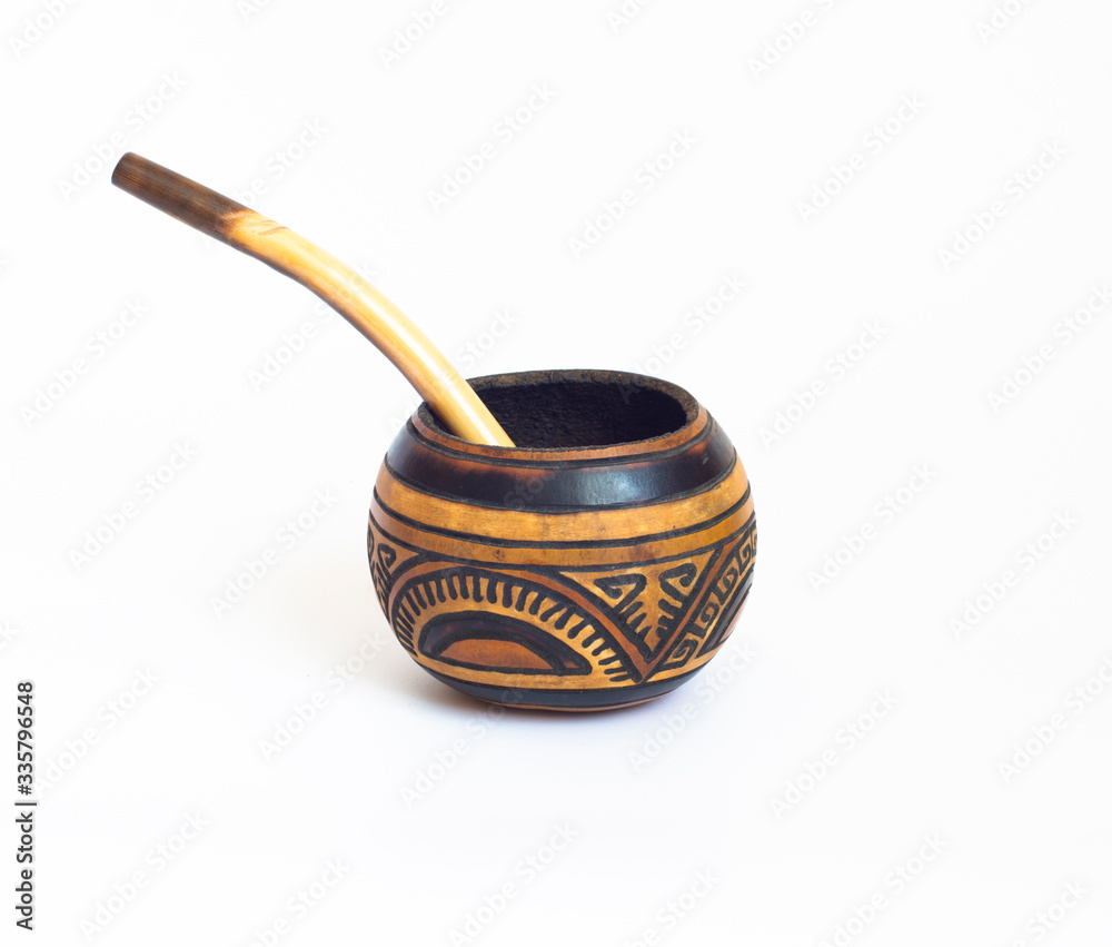 Mate gourds and bombilla - yerba mate vessels made out of calabash. cup ...