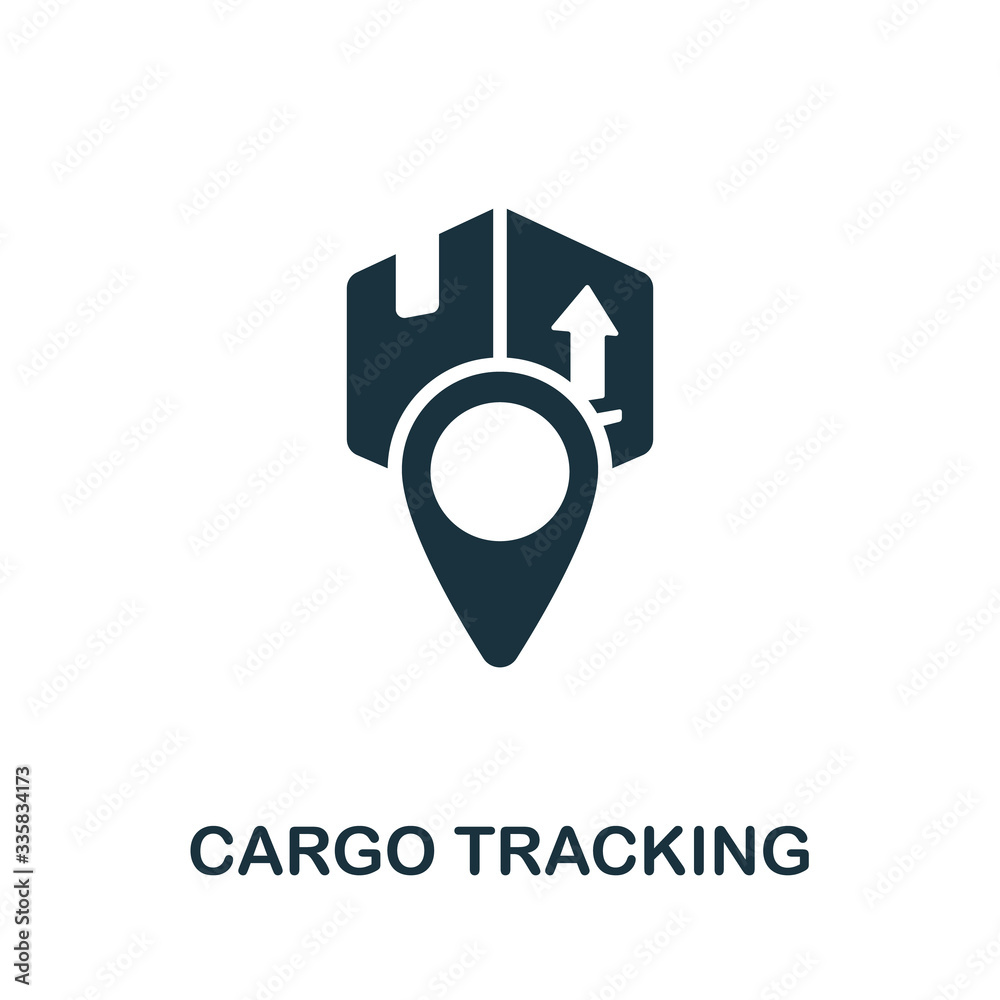 Cargo Traking icon. Simple illustration from cargo collection. Creative ...
