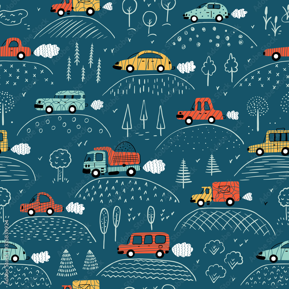 Kids Transportation Background