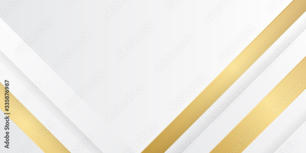 Abstract gold rectangle triangle line stright 3D layered shapes and ...