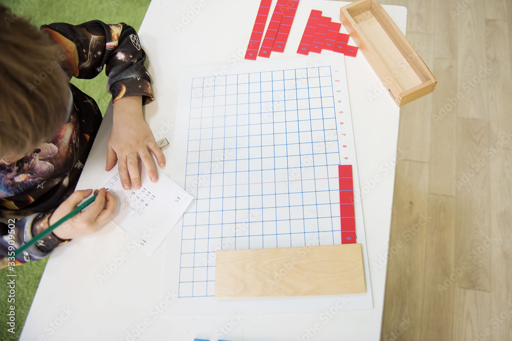 Materials for teaching children to count. Numbers. Montessori ...