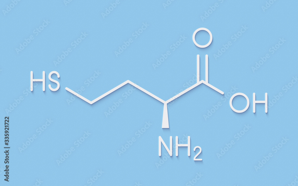 Homocysteine (Hcy) biomarker molecule. Increased levels indicate ... Homocysteine (Hcy) biomarker molecule. Increased levels indicate ...