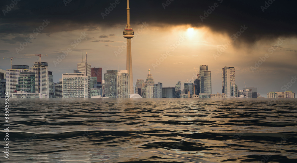 Climate change and global warming concept illustrating a result of an ...