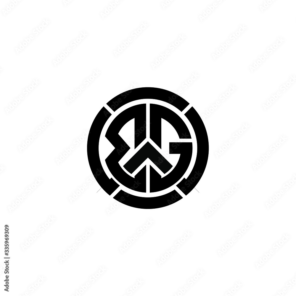 wbg letter original monogram logo design Stock Vector | Adobe Stock