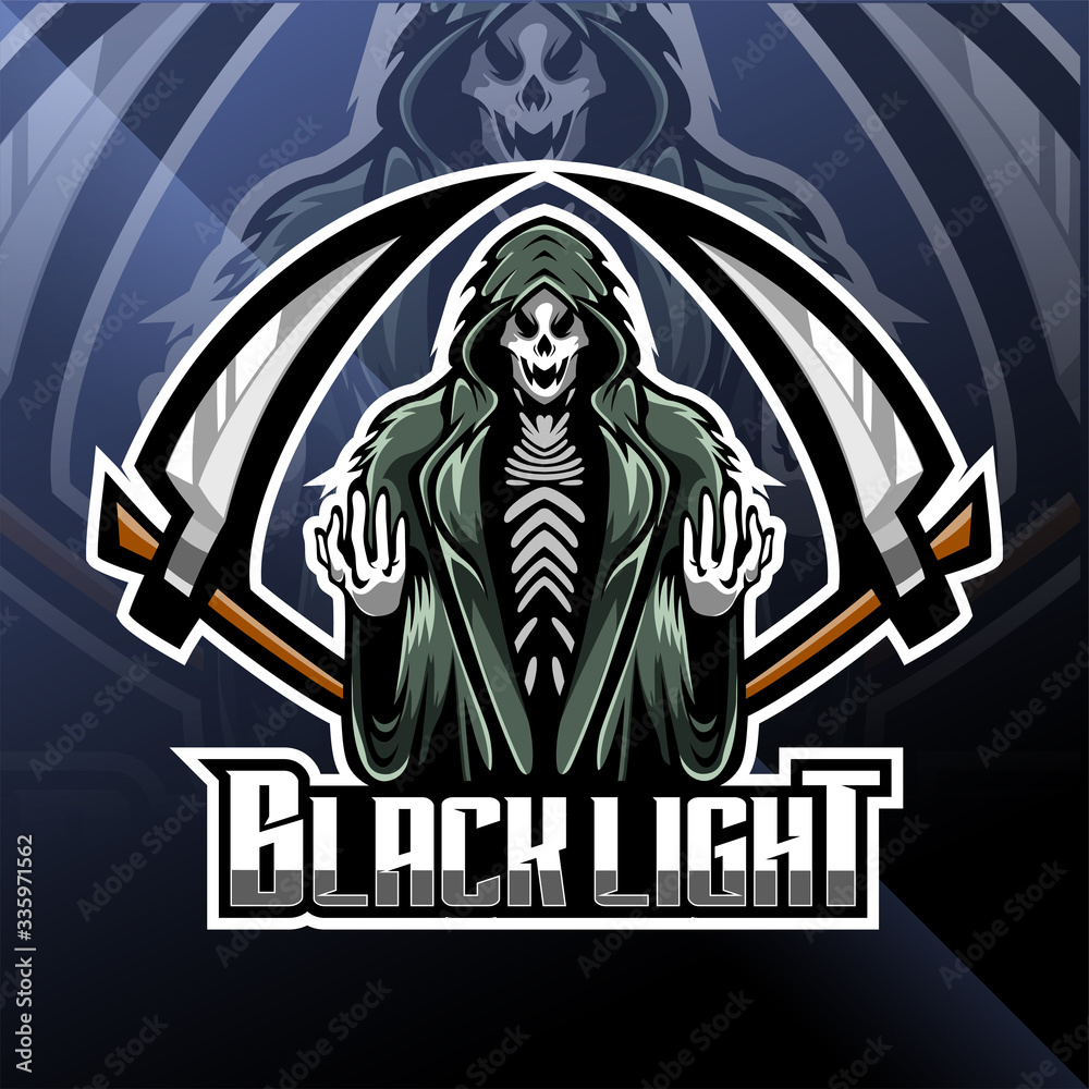 Skull reaper logo mascot design Stock Vector | Adobe Stock