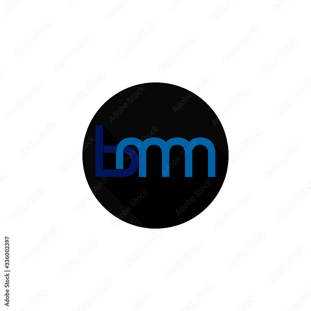 Letter BMM Logo isolated on white background Stock Vector | Adobe Stock