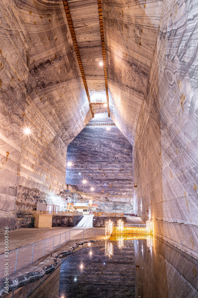 Slanic salt mine is an old salt mine, located in Slănic, Prahova County ...
