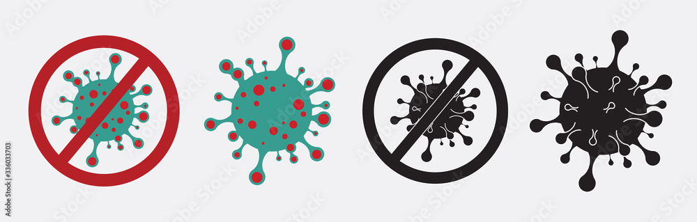 Coronavirus formula vector icons. Stop the coronavirus. Coronavirus ...