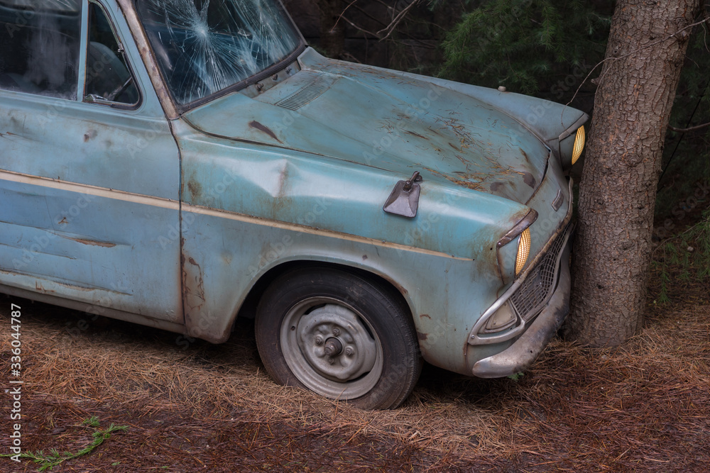 OSAKA, JAPAN - Oct 24, 2017: Weasley Car Harry Potter. The Ford Anglia ...