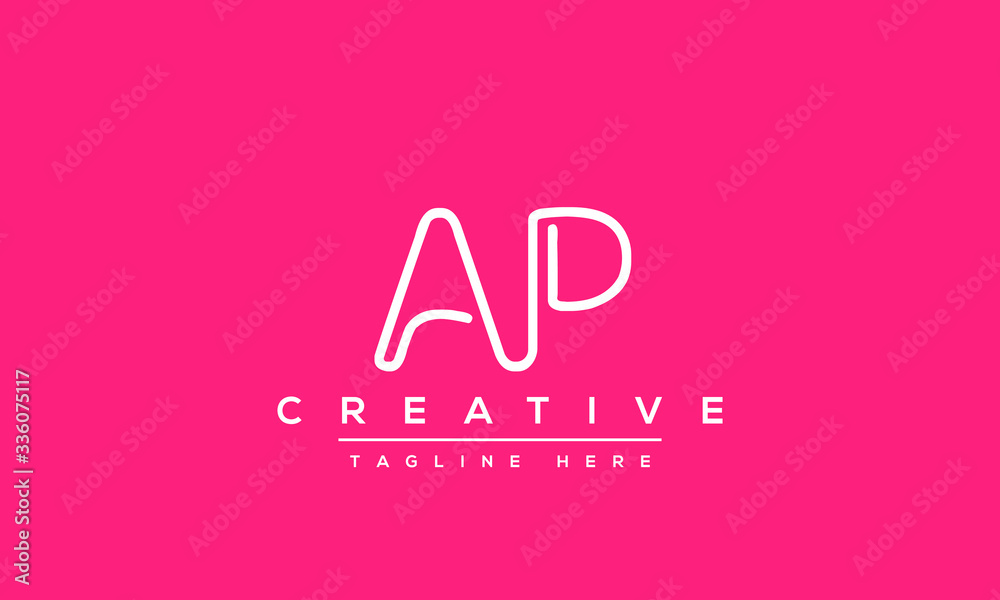 AP Letter Logo Design. Creative Modern Alphabet letters monogram icon A ...