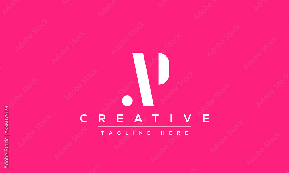 AP Letter Logo Design. Creative Modern Alphabet letters monogram icon A ...