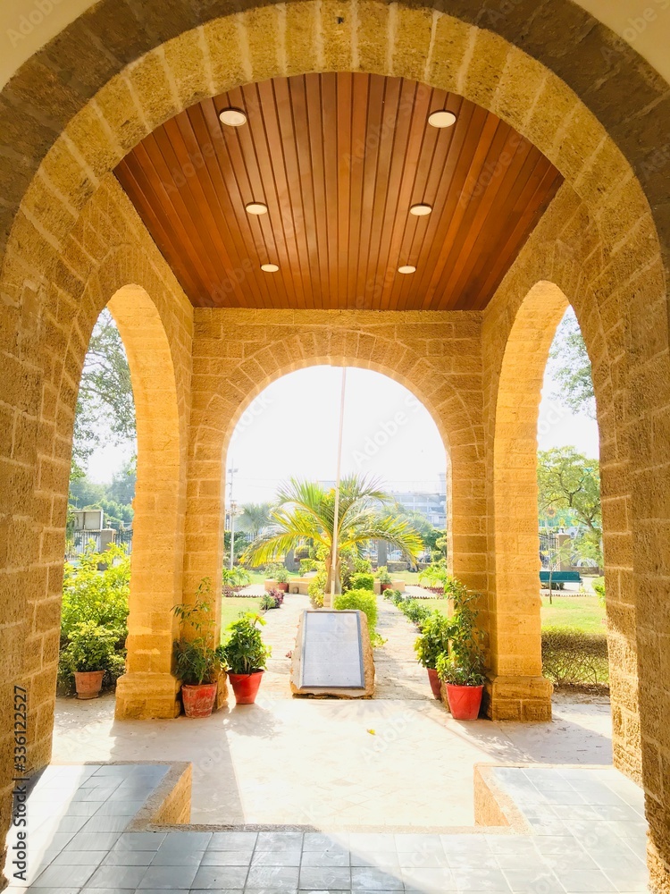 courtyard of the house of the founder of Pakistan Stock Photo | Adobe Stock