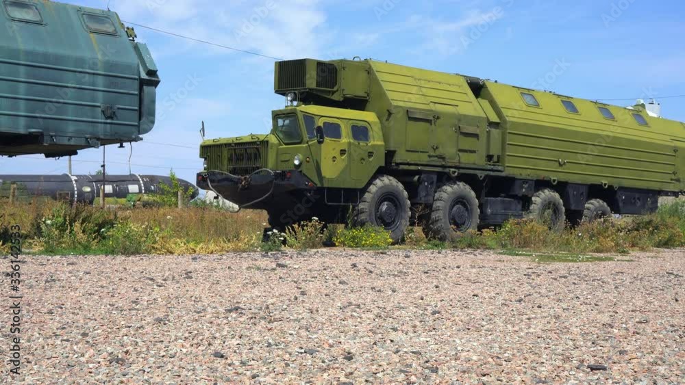 military truck for Soviet intercontinental missiles, military equipment ...