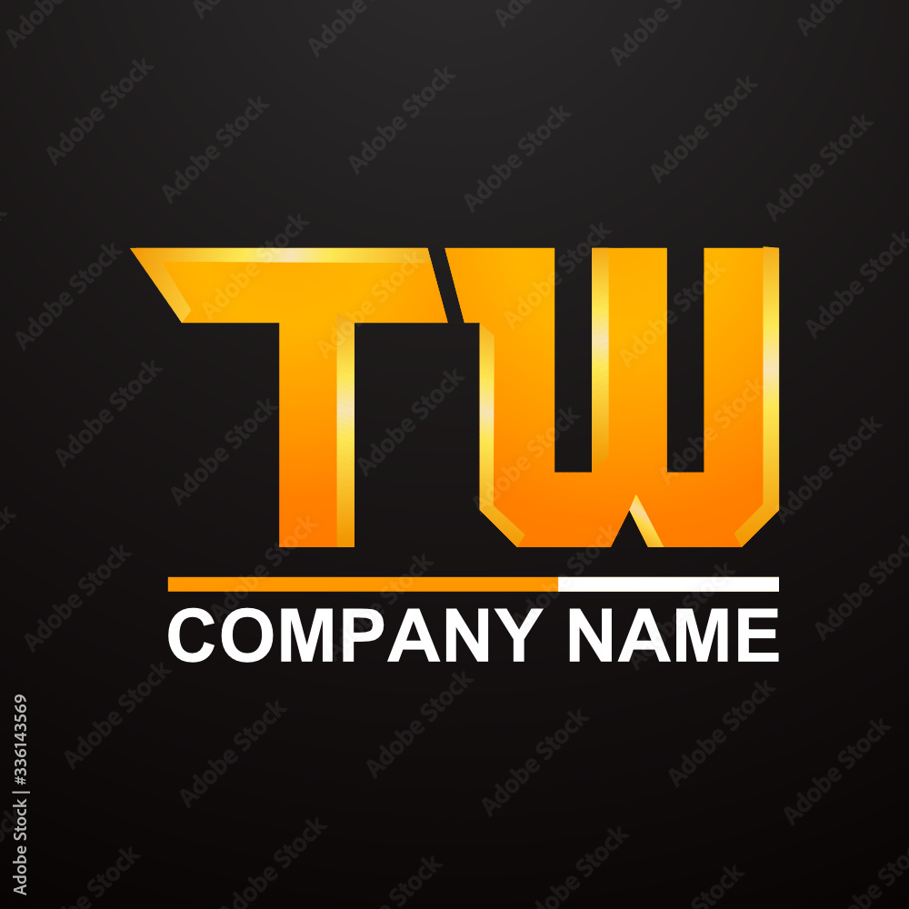 TW initial logo monogram designs modern templates sign, logo, abstract ...