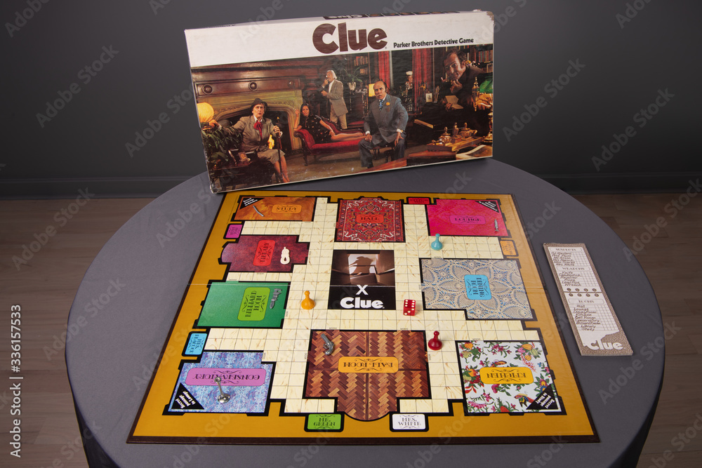 Vintage Clue Board Game